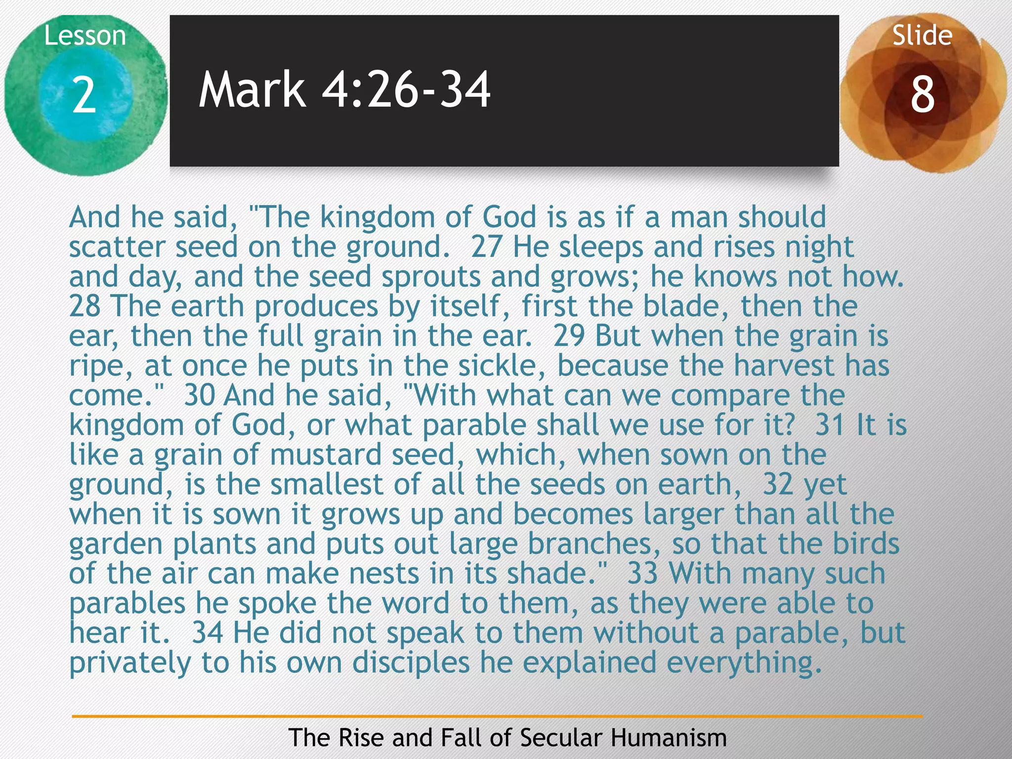 Only Two Religions 2 - The Rise and Fall of Secular Humanism | PPTX