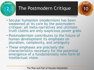Only Two Religions 2 - The Rise and Fall of Secular Humanism | PPTX