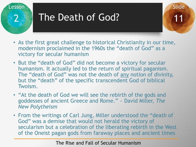 Only Two Religions 2 - The Rise and Fall of Secular Humanism | PPT