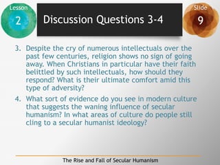 Only Two Religions 2 - The Rise and Fall of Secular Humanism | PPTX