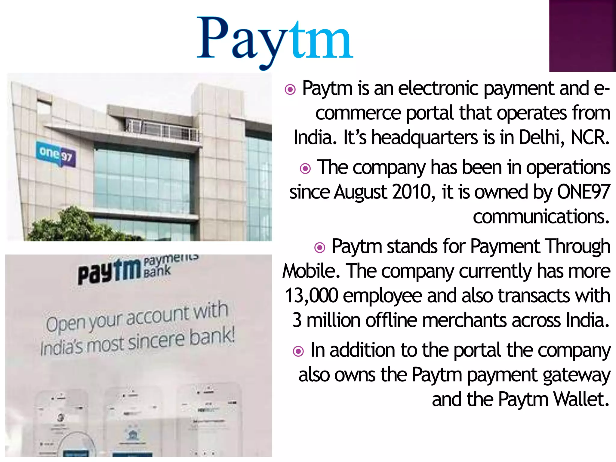 Organisational Culture of Paytm | PPT