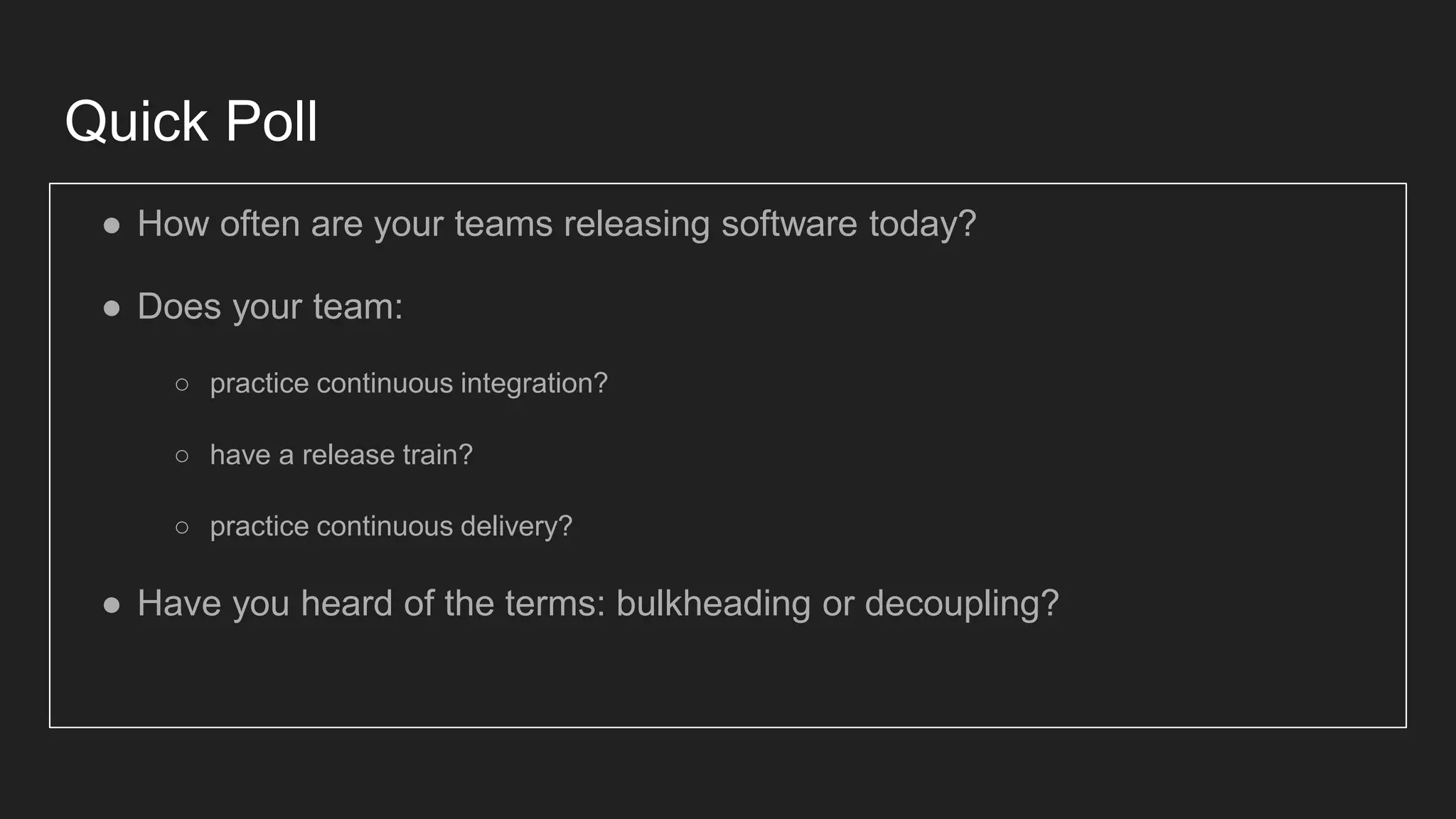On microservices and monoliths | PPT