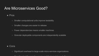 On microservices and monoliths | PPT