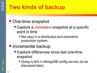 On MongoDB backup | PPT