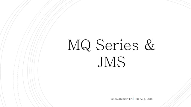 On MQ Series & JMS | PDF