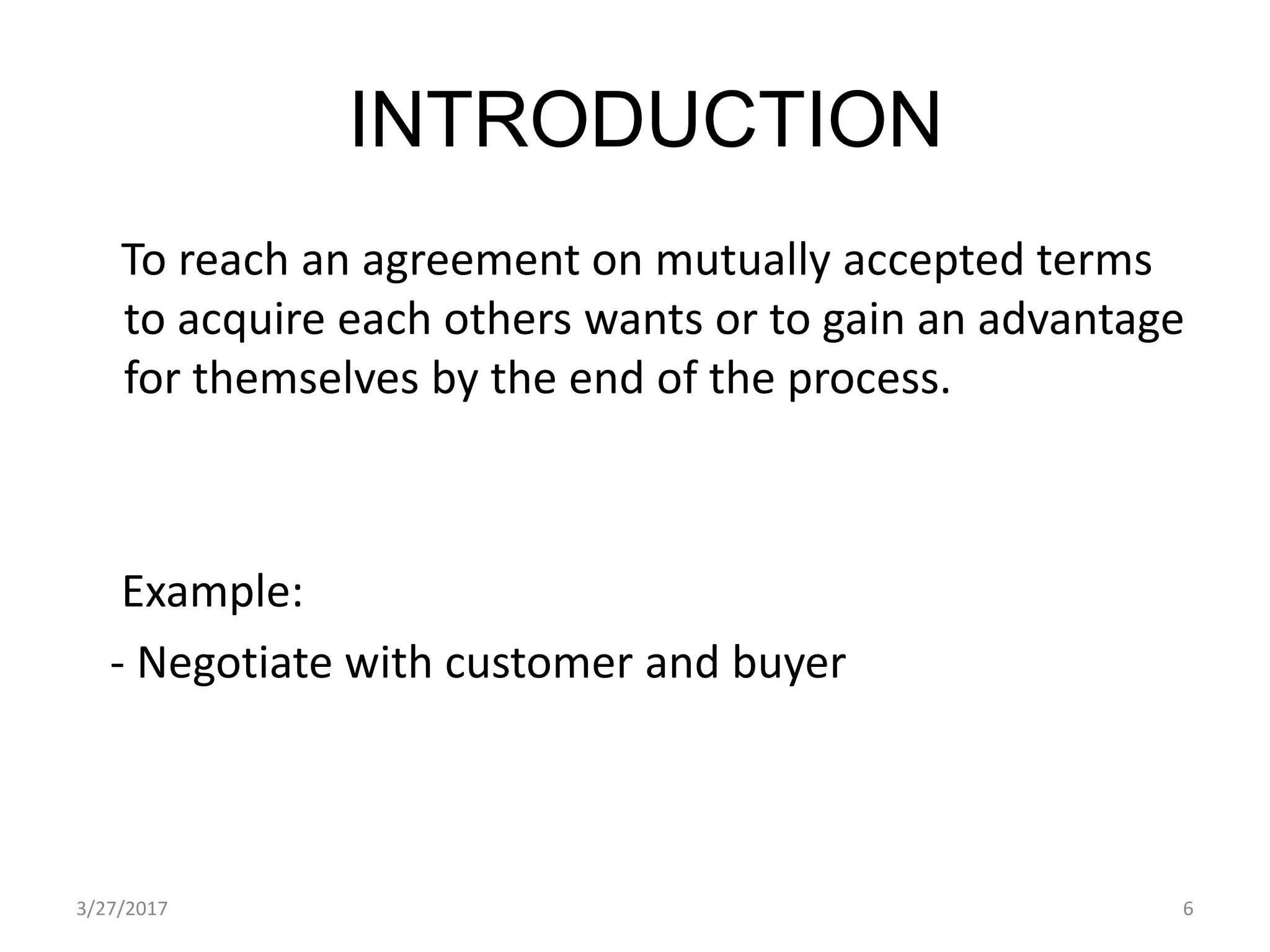PPT On negotiation | PPTX
