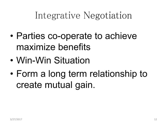 PPT On negotiation | PPT