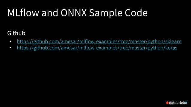 ONNX and MLflow | PPT