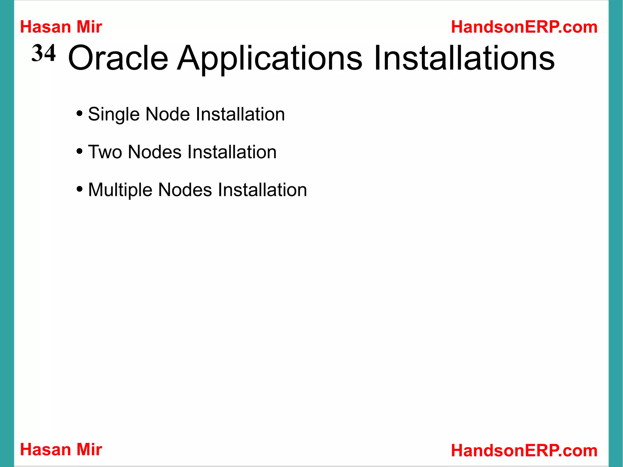 Introduction to Oracle Financials | ODP