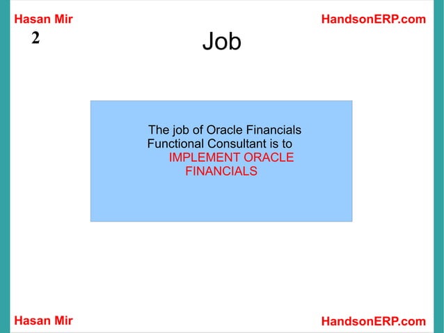 Introduction to Oracle Financials | ODP | Computing | Technology & Computing