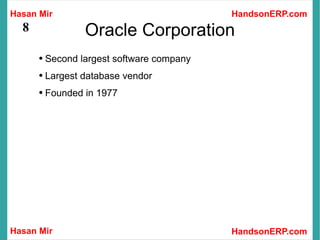 Introduction to Oracle Financials | ODP