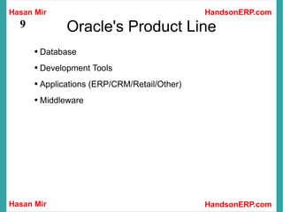 Introduction to Oracle Financials | ODP
