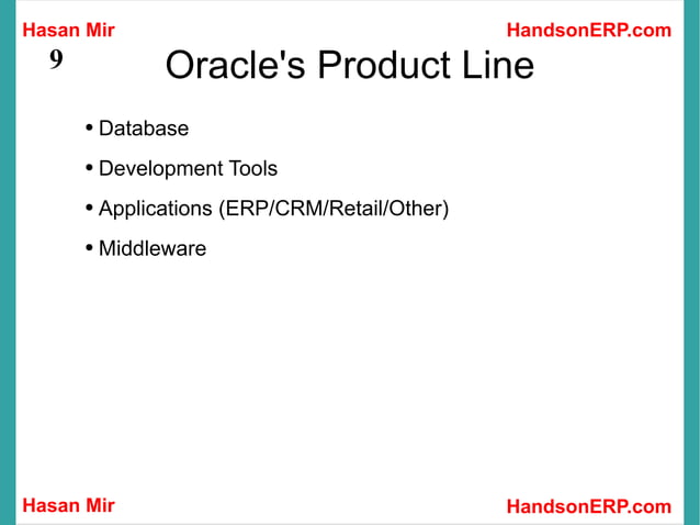 Introduction to Oracle Financials | ODP | Computing | Technology & Computing