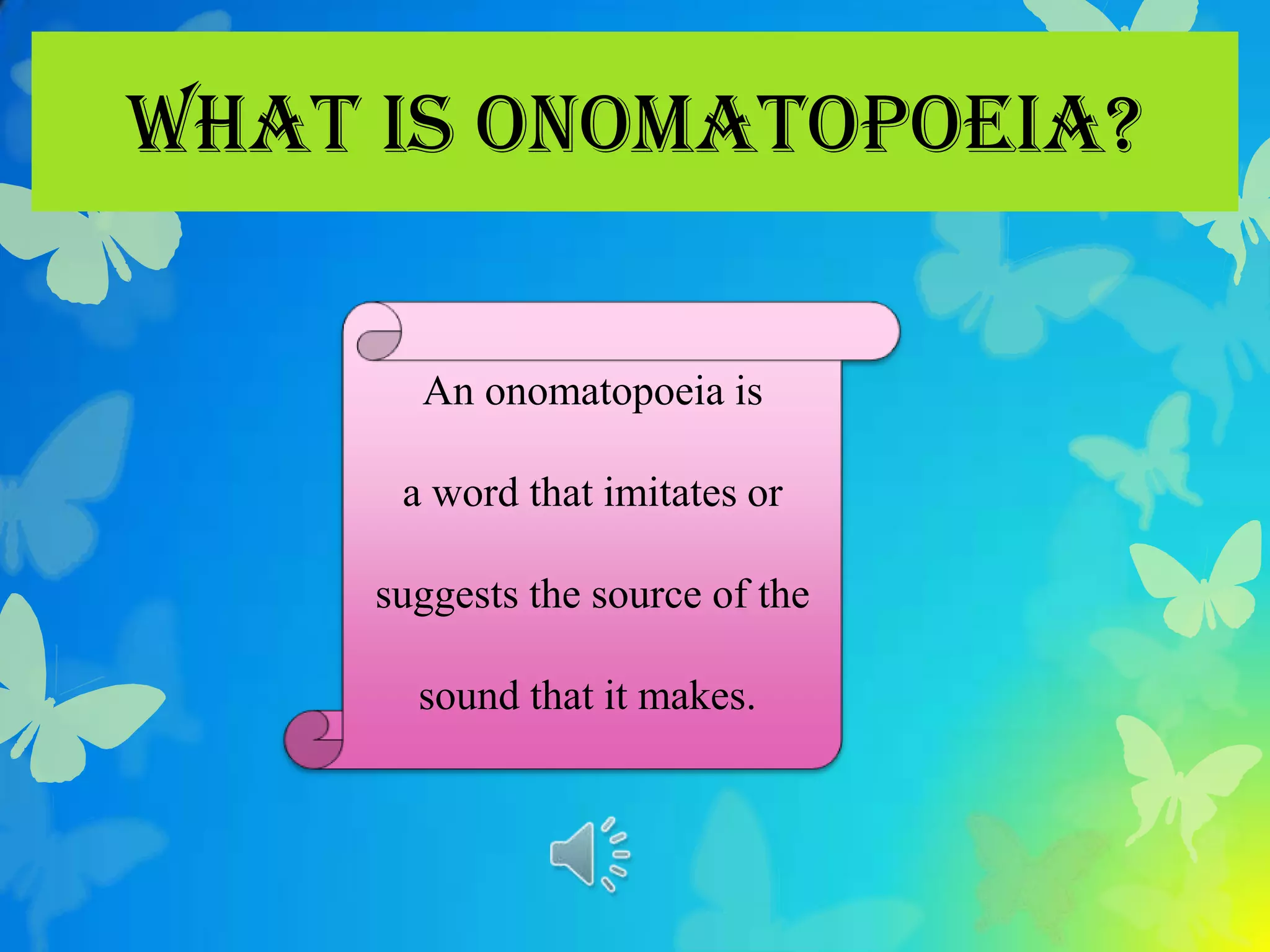 Onomatopoeia | PPTX