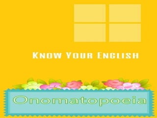 Onomatopoeia | PPT