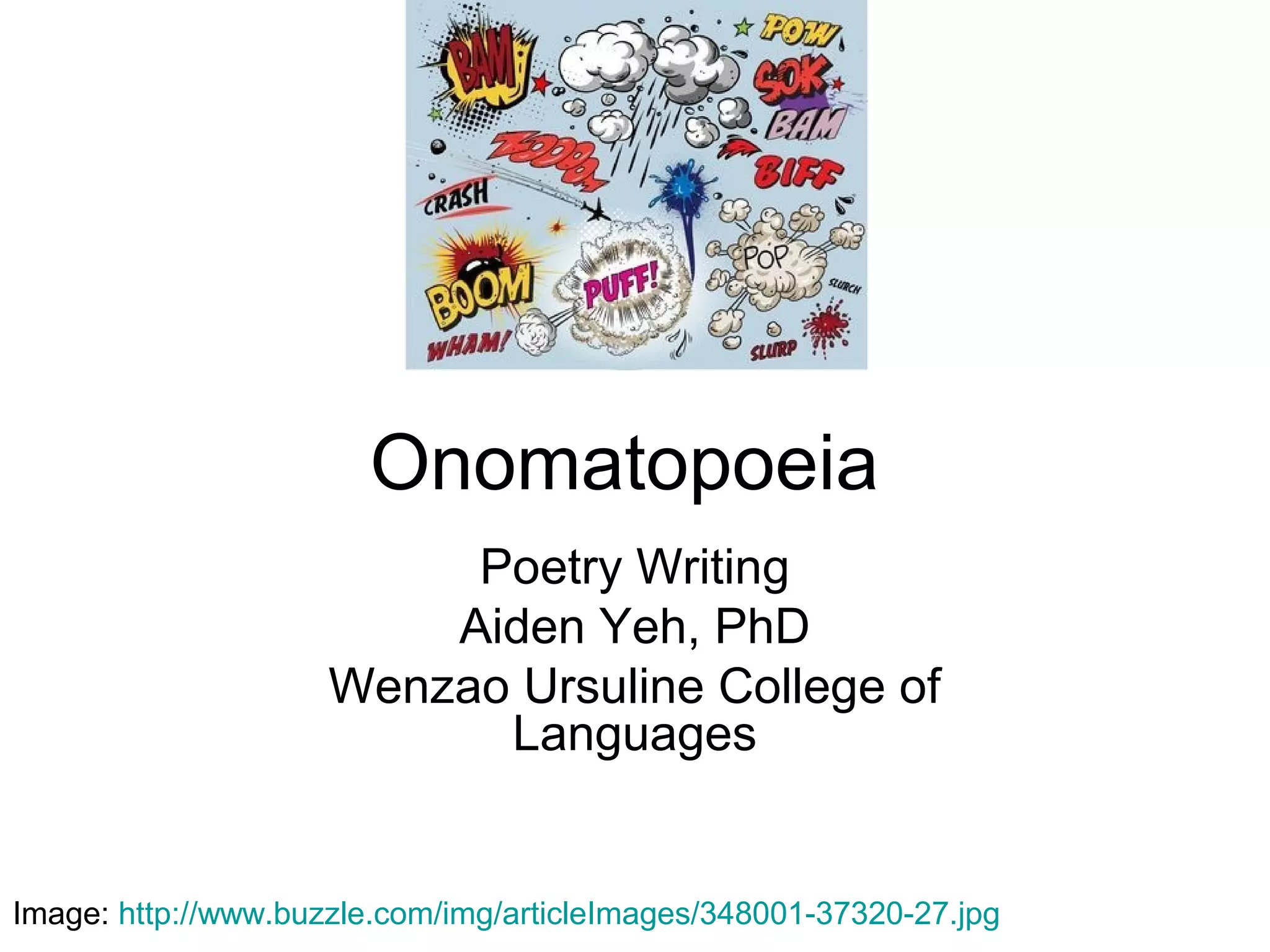 Onomatopoeia | PPT