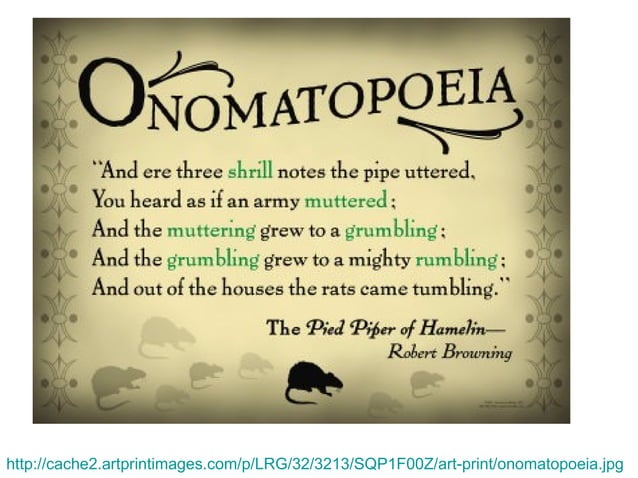 Onomatopoeia | PPT | Poetry | Books and Literature