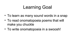 Onomatopoeia | PPT