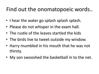 Onomatopoeia | PPTX