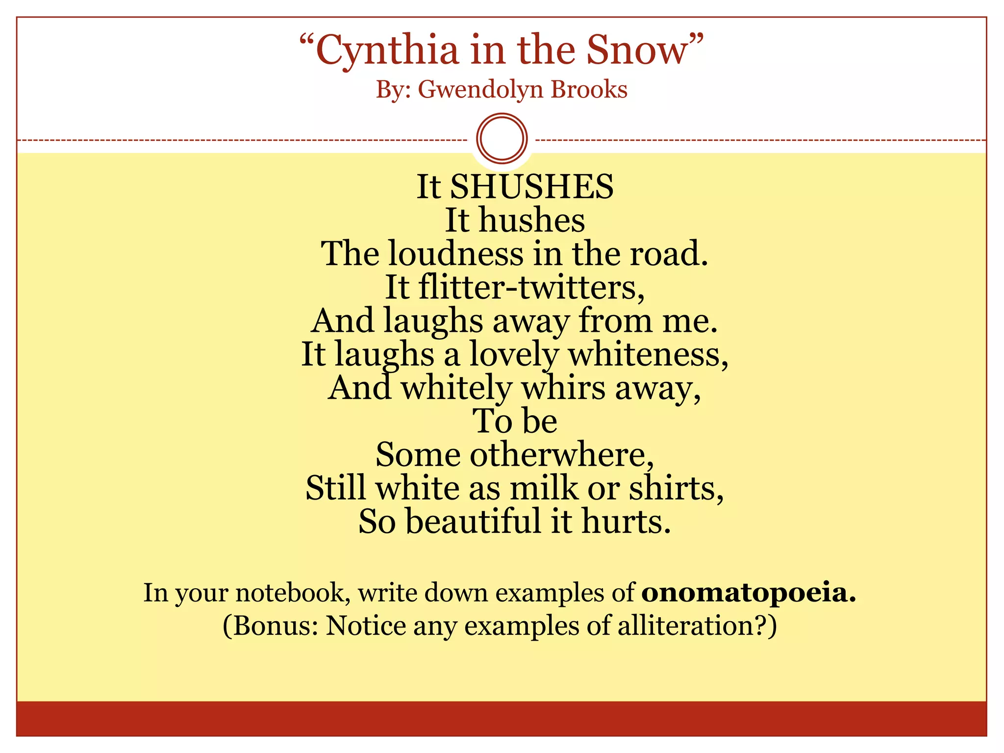 Onomatopoeia and Alliteration | PPTX