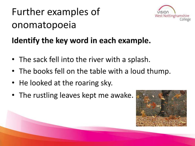 Onomatopoeia presentation for Stylistic Device | PPT