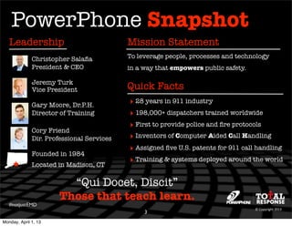 It's Not Just EMD: A PowerPhone Webinar | PDF | IT and Internet Support ...