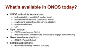 ONOS Platform Architecture | PPTX
