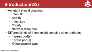 ONOS intent introduction | PPT