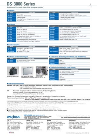 Ono sokki ds3000 Data Station DS-3000 series Sound and Vibration Real ...