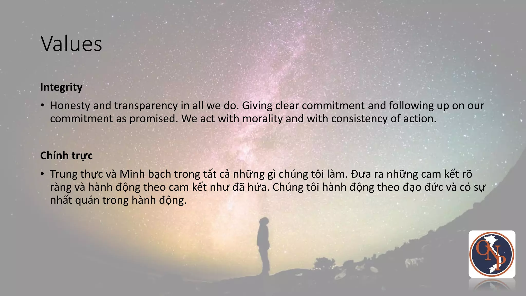 Onp vietnam mission, values & vision | PDF