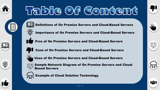 On Premise Servers and Cloud-Based Servers.pptx