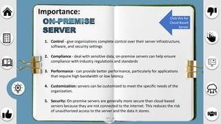 On Premise Servers and Cloud-Based Servers.pptx