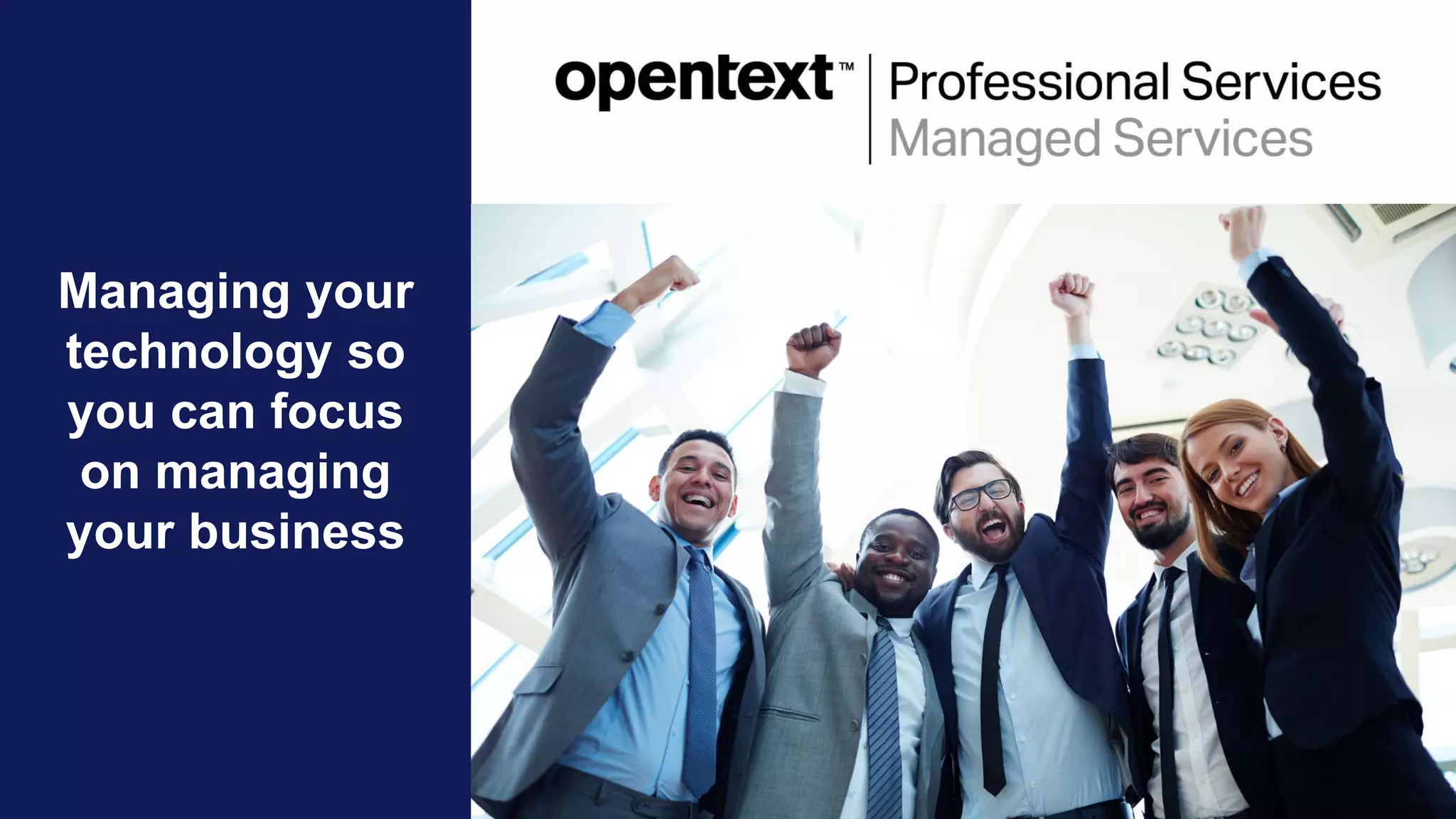 OpenText On-premises Managed Services | PPT