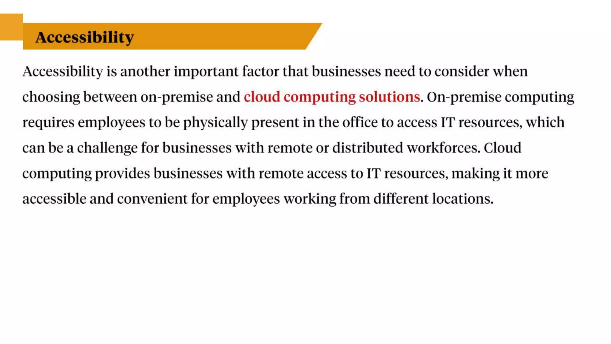 On Premise vs Cloud: Factors to Consider | PPT