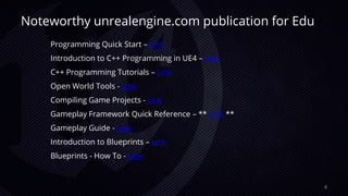 On Ramp to Unreal Engine | PPTX