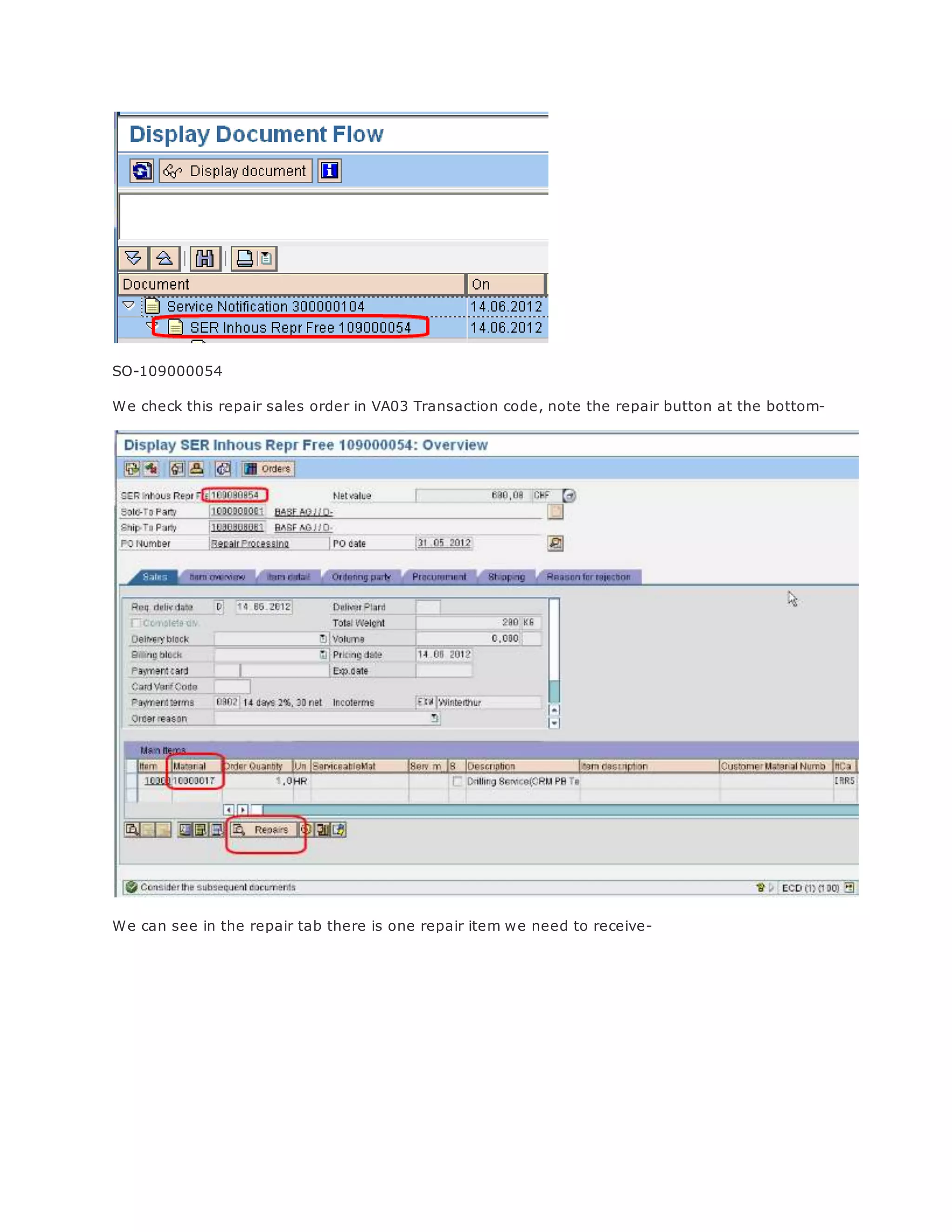 On receiving customer complaint or return component for repair process | PDF