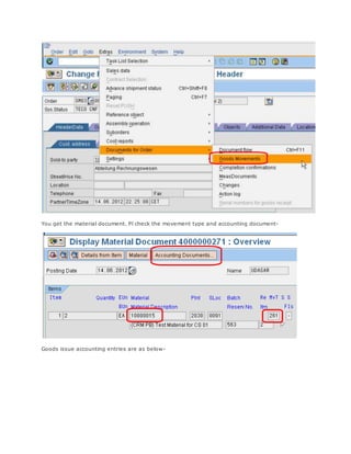 On receiving customer complaint or return component for repair process ...