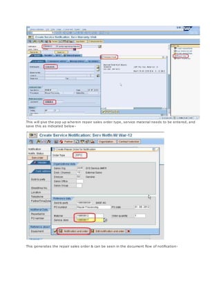 On receiving customer complaint or return component for repair process ...