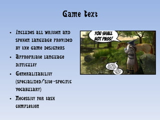 On recommending online games for language learning | PPT | Educational ...