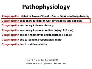 Critical bleeding - state of the art | PPTX