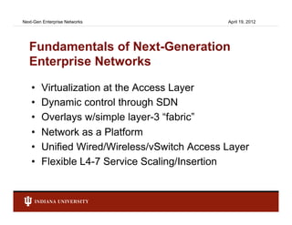Software Defined Networking - Next-Gen Enterprise Networks | PDF