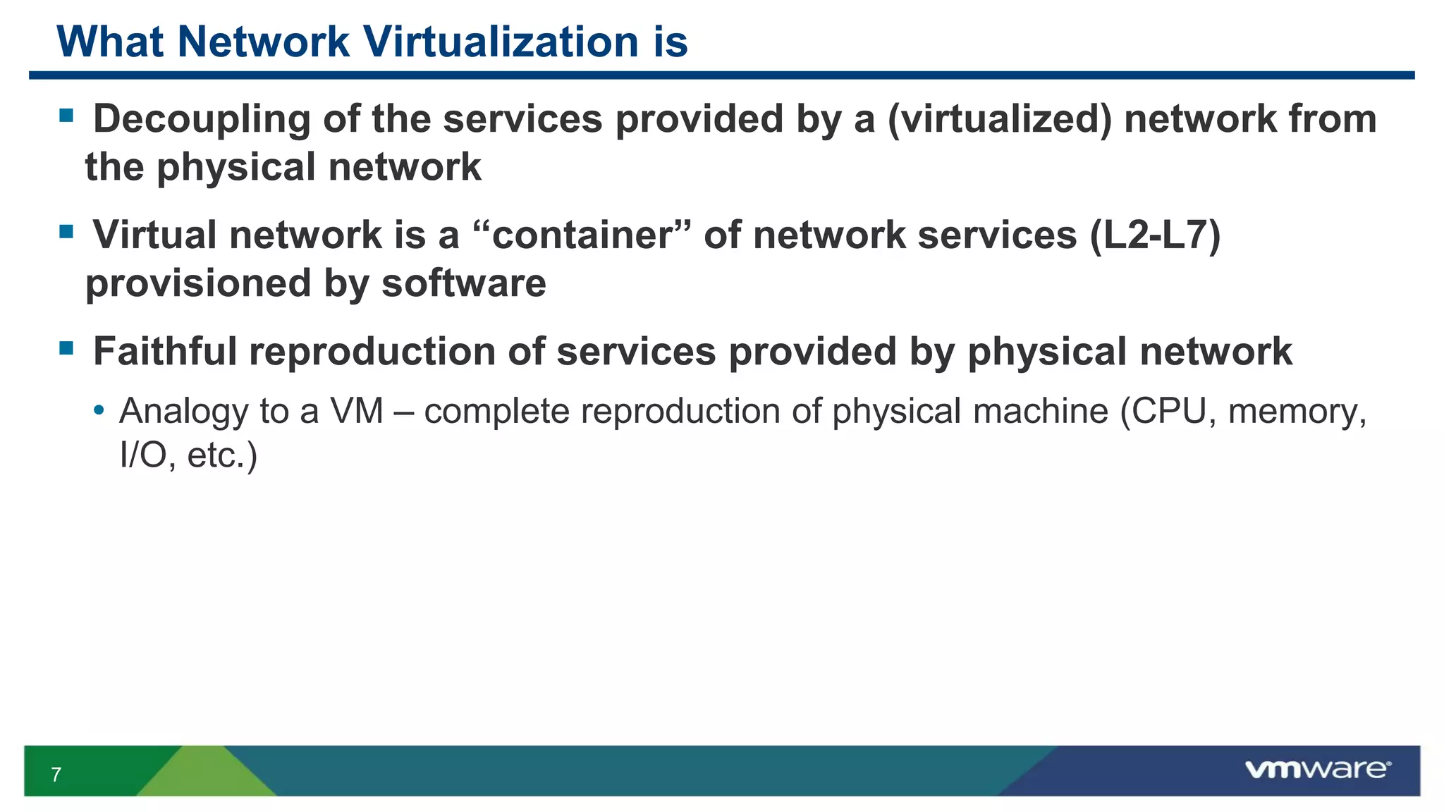 Network Virtualization: Delivering on the Promises of SDN | PPT