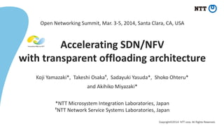 Accelerating SDN/NFV with transparent offloading architecture | PPT