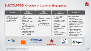 SoftCOM: Transforming Telco’s Infrastructure, Operation and Services in ...