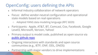 An open management plane (2015 Open Networking Summit) | PPT