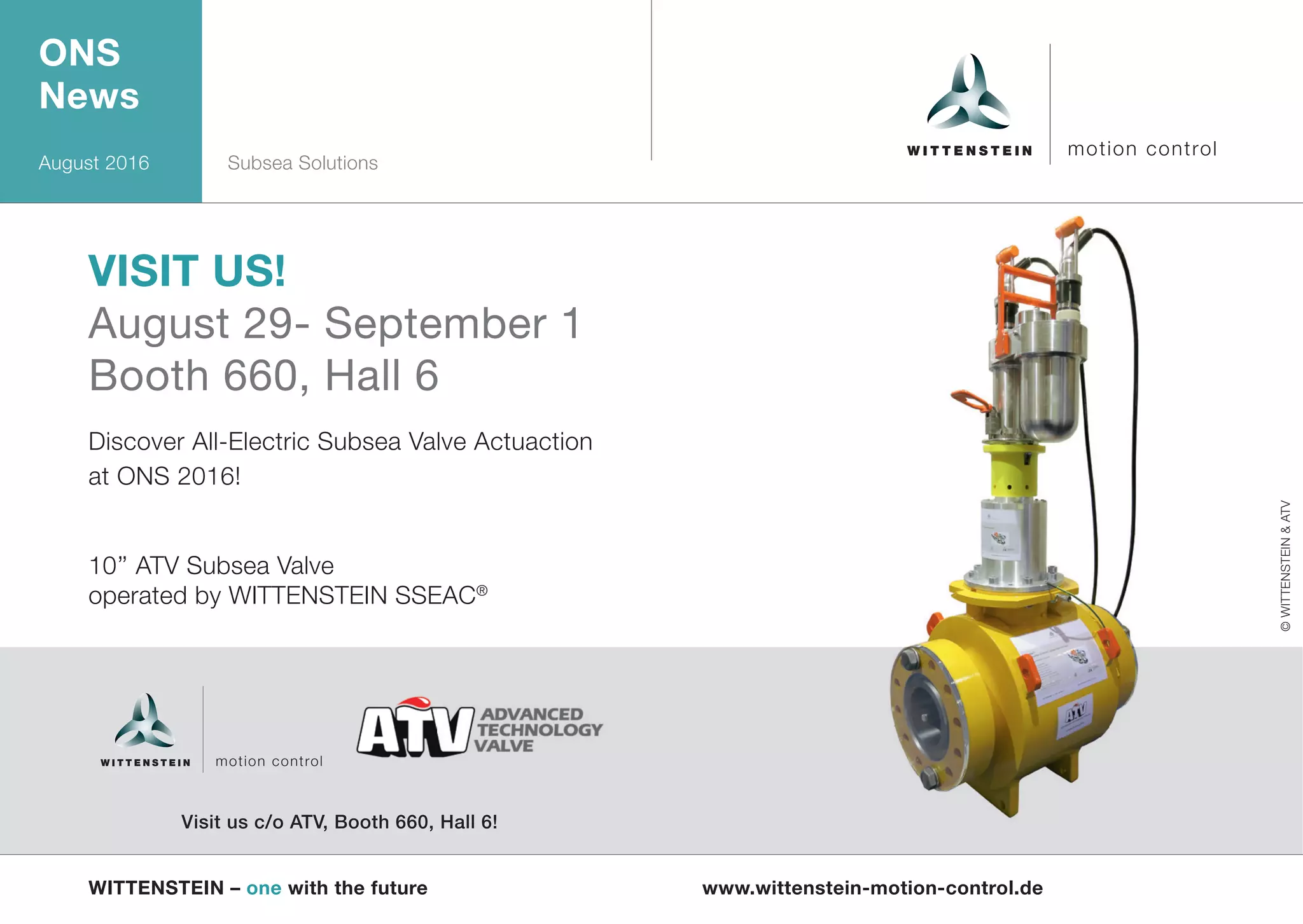 Ons 2016 10'' subsea valve operated by wittenstein subsea electric actuator sseac | PDF