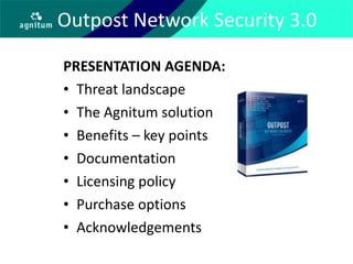 Outpost Network Security Suite 3.0 | PPT