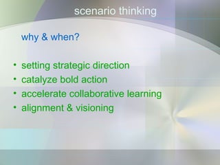 On scenario thinking | PPT