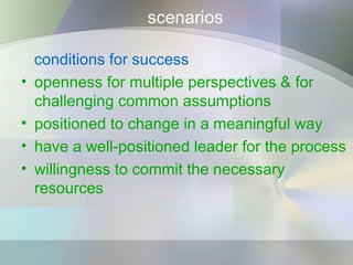 On scenario thinking | PPT