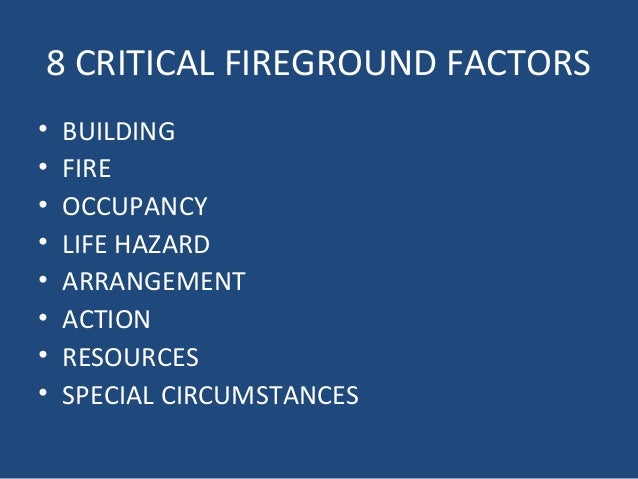 On scene reports and size up